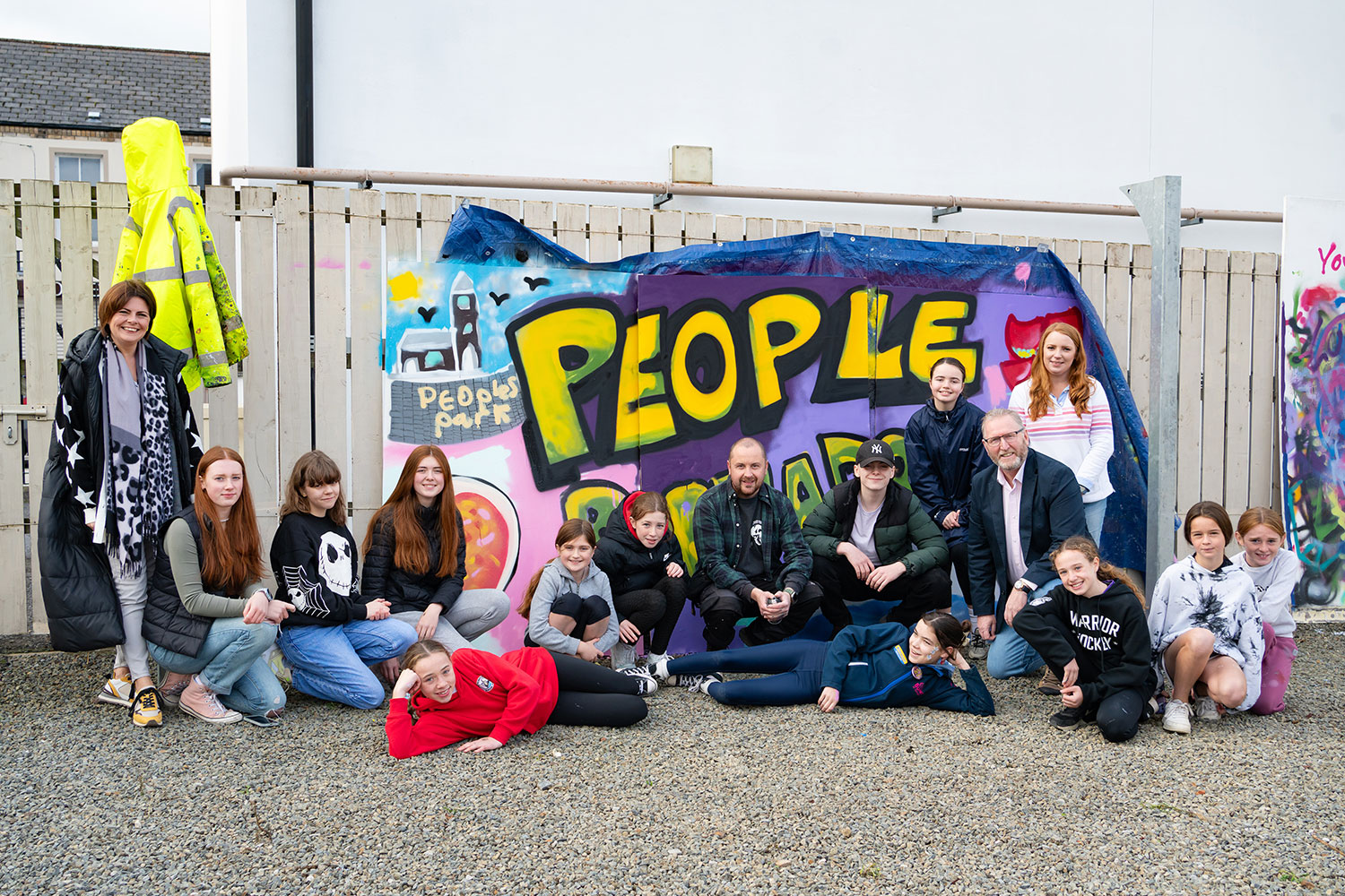 People of Portadown Teens Graffiti Exhibition – Millennium Court